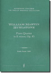 Hurlstone, William Martin Yeates Quartet in e Minor op.43 : for violin ...