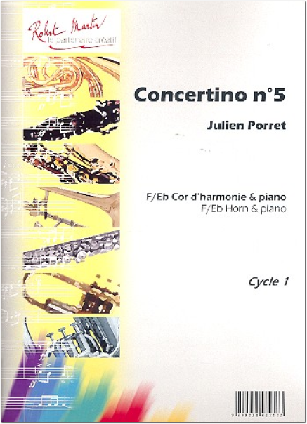 Concertino no.5 : pour cor en fa et piano (facile) - Bodensee-Musikversand